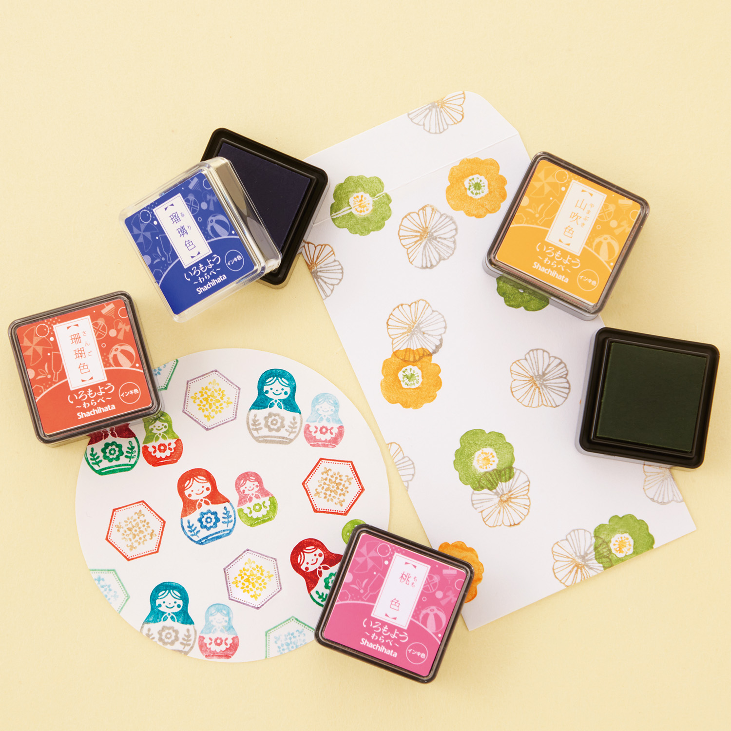 いろもよう わらべ 朽葉色|HAC-S1-OCG|商品カタログ|シヤチハタ株式会社